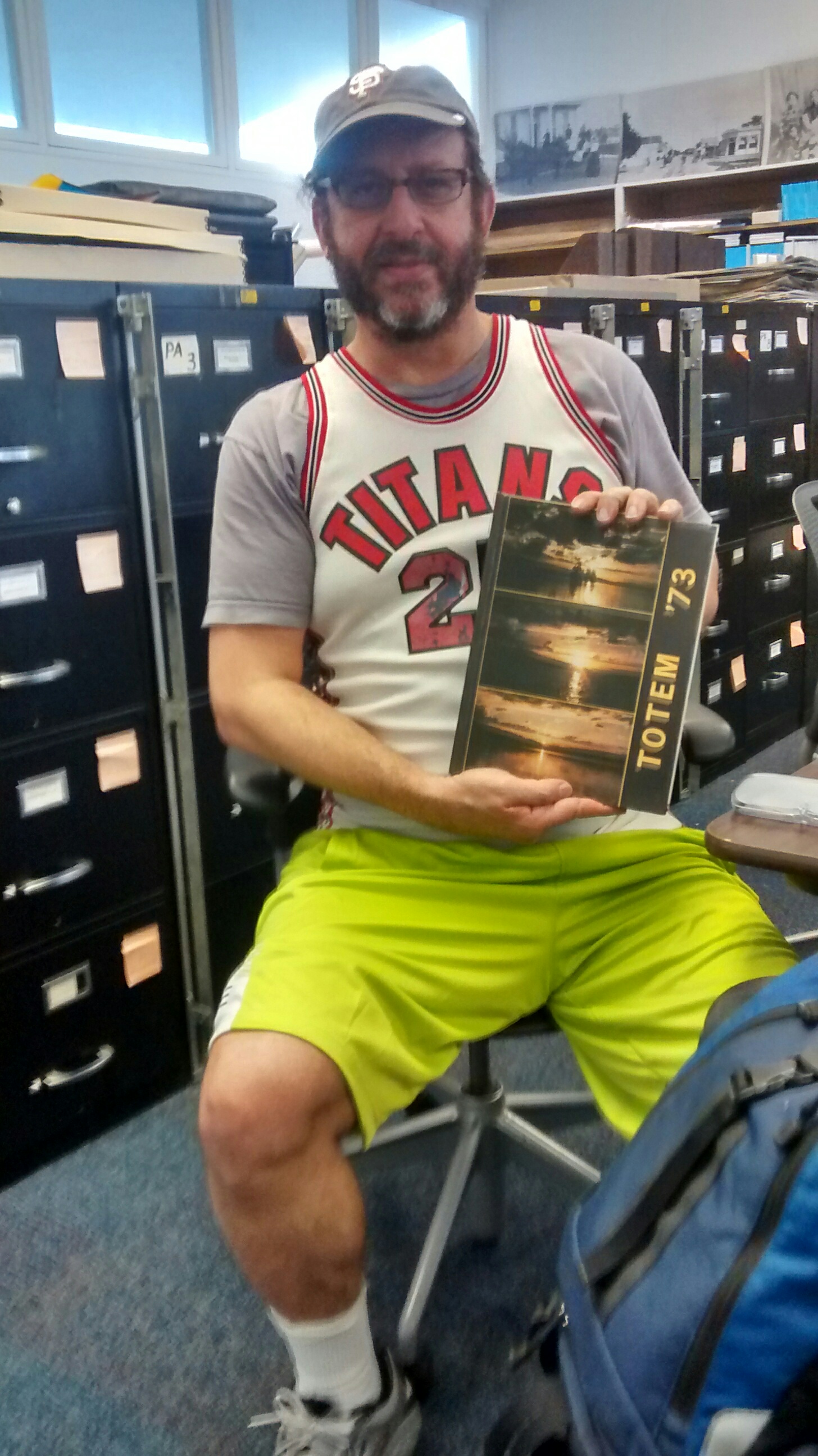 That was me wearing Kent Lockhart’s 1981 Gunn basketball jersey on the ...